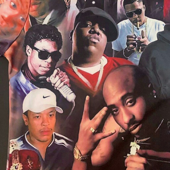 Hip Hop | Shirts | Historic Rappers Allover Print Tee Mens | Poshmark